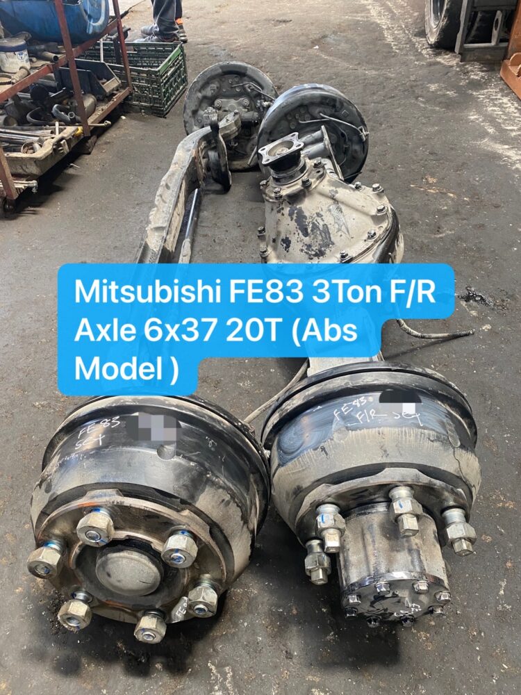 Mitsubishi Canter FE83 3 Ton Front Rear Axle 6 Hole - LORRY USED SPARE ...