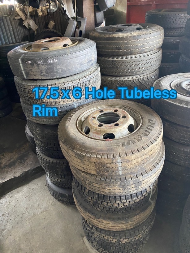 17.5 Tire Rim 6 Hole - LORRY SPARE PARTS HALFCUT ENGINE GEARBOX MALAYSIA