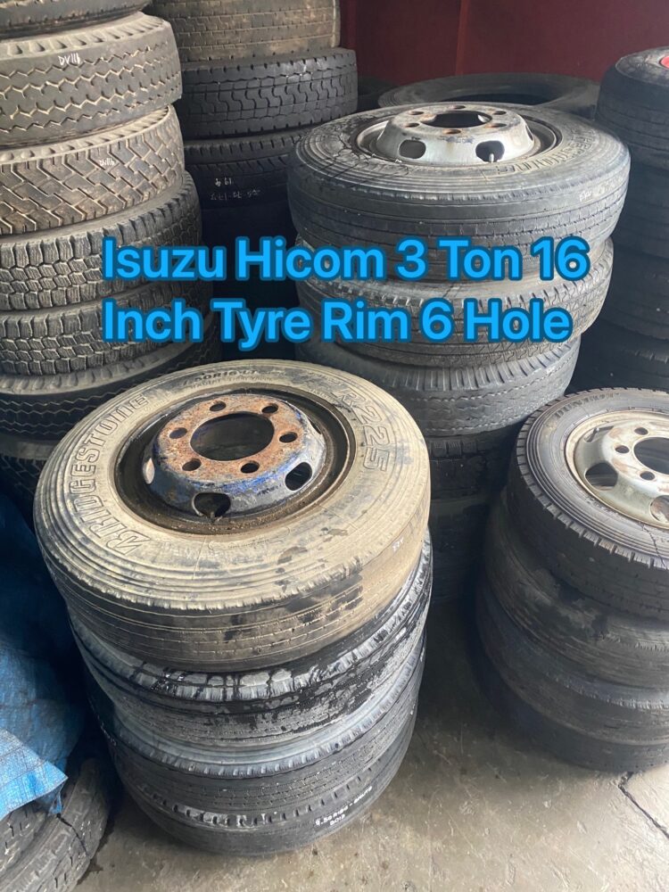 Isuzu NPR66 Hicom 16 Inch Tyre Rim 6 Hole - LORRY USED SPARE PARTS ...