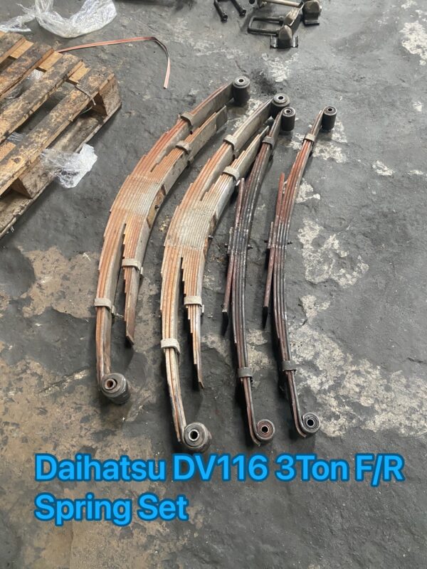 Daihatsu Delta DV116 3 Ton Front Rear Spring - LORRY USED SPARE PARTS ...